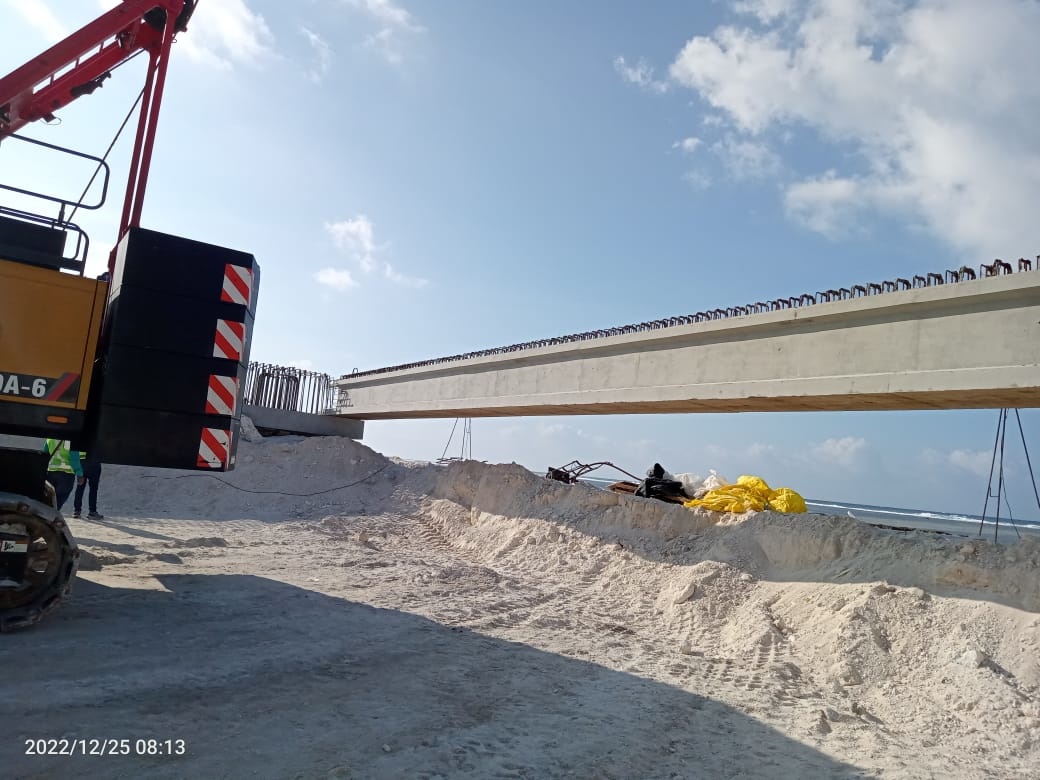 Addu Hankede Bridge ah saamaanu ufulaathee Link Road beynukuraa iru ...